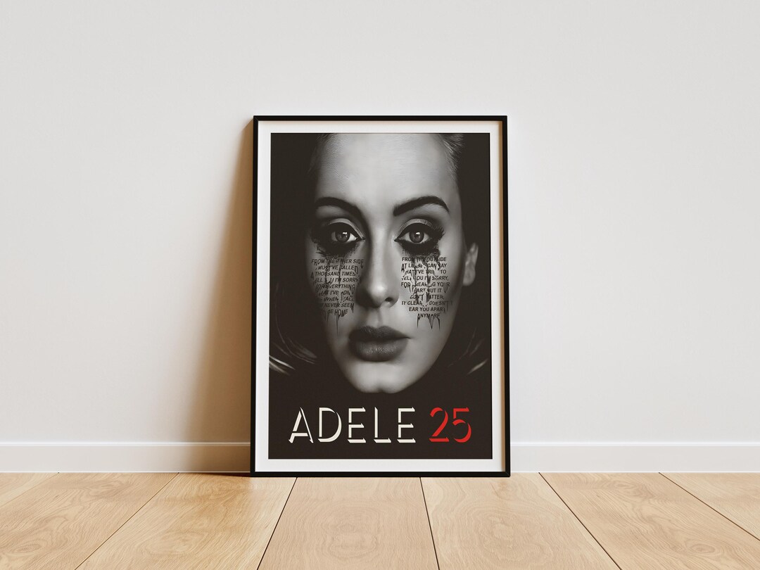 Adele Poster, Adele Album Poster, Adele Room Decor, Minimalist Album Poster, Artist Poster ...