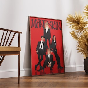 Maneskin Album Poster, Maneskin Rush Album Poster, Maneskin Room Decor ...
