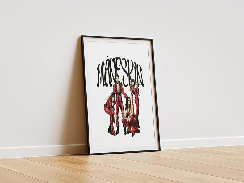 Maneskin Album Poster, Maneskin Rush Album Poster, Maneskin Room Decor ...