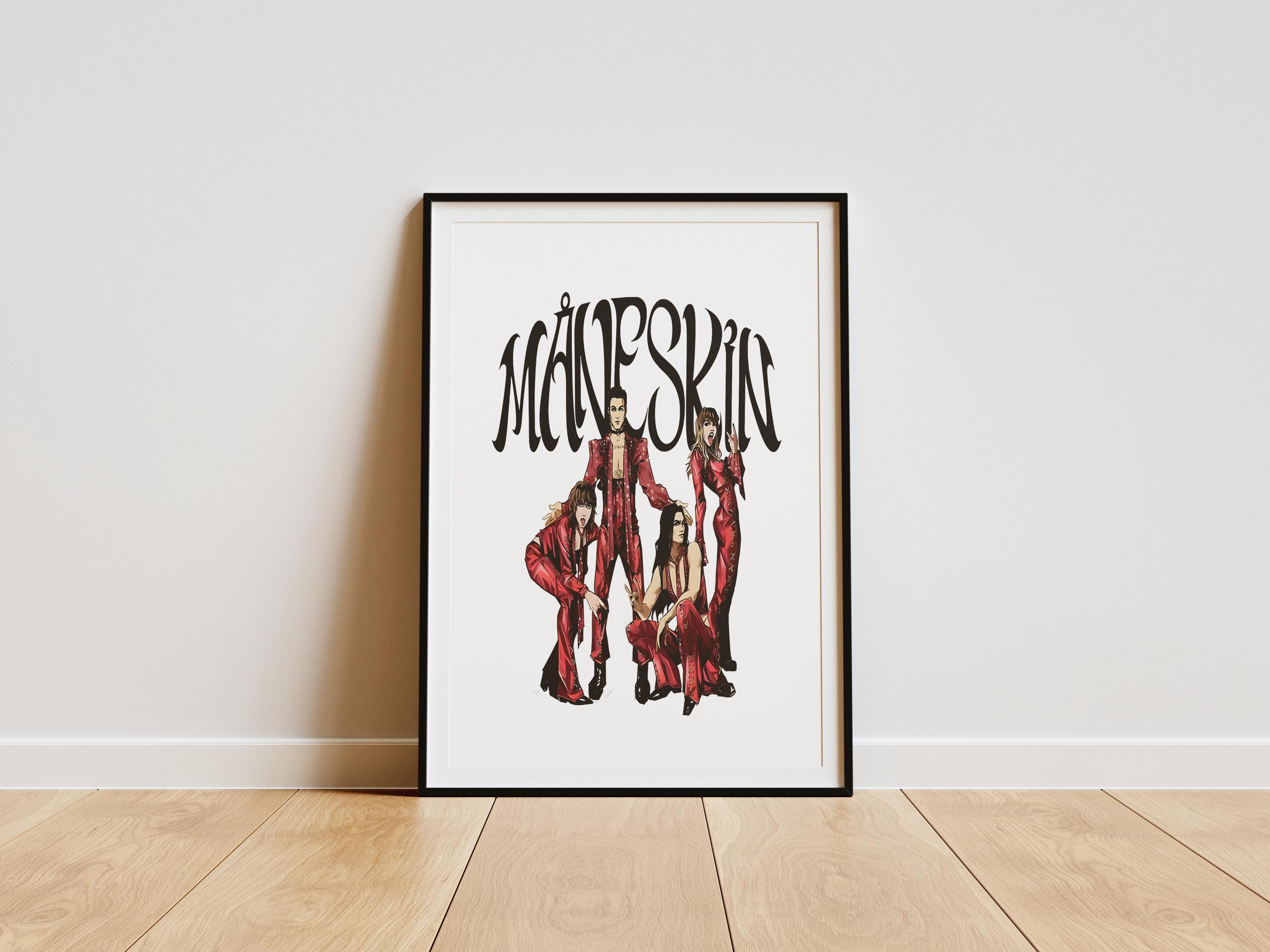 Maneskin Album Poster, Maneskin Rush Album Poster, Maneskin Room Decor ...