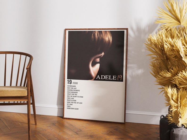 Adele Poster, Adele Album Poster, Adele Room Decor, Minimalist Album ...
