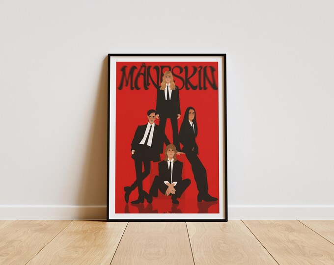 MANESKIN Poster - Etsy UK