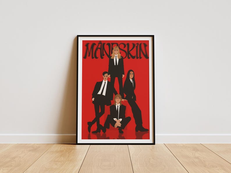 Maneskin Album Poster, Maneskin Rush Album Poster, Maneskin Room Decor ...