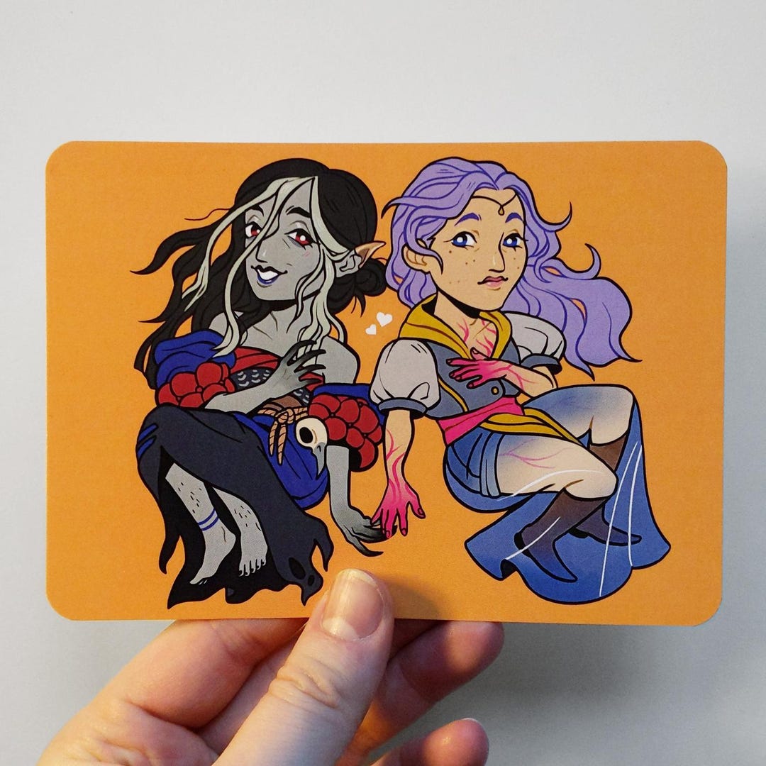 Cute Imogen and Laudna Small A6 Art Print for Critical Role Campaign 3 ...