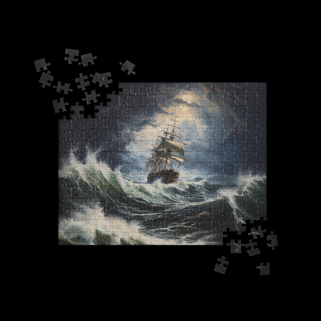 Jigsaw Puzzle: Ship at Sea - Etsy