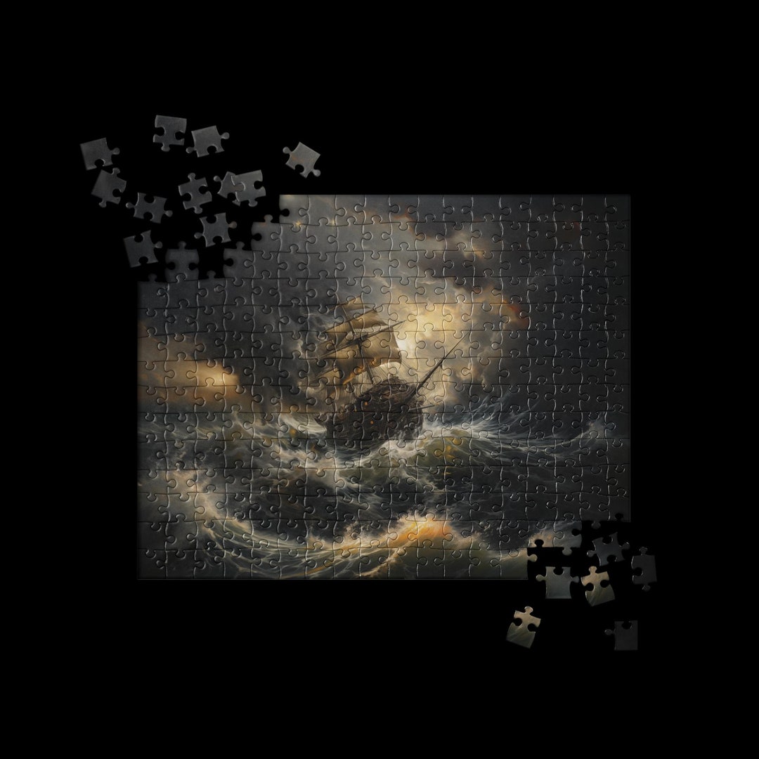 Jigsaw Puzzle: Ship at Sea - Etsy