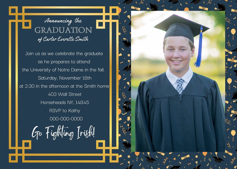 Graduation Confetti Template - Etsy