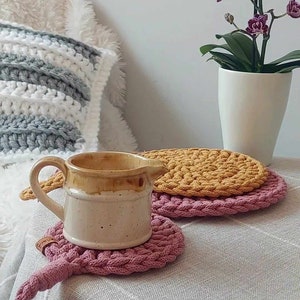 CROCHET PATTERN: Trivet / Hot Pot Pad With Handle | 3 in 1 | Instant ...