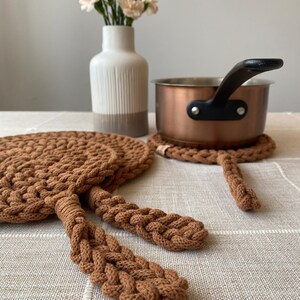 CROCHET PATTERN: Trivet / Hot Pot Pad With Handle | 3 in 1 | Instant ...