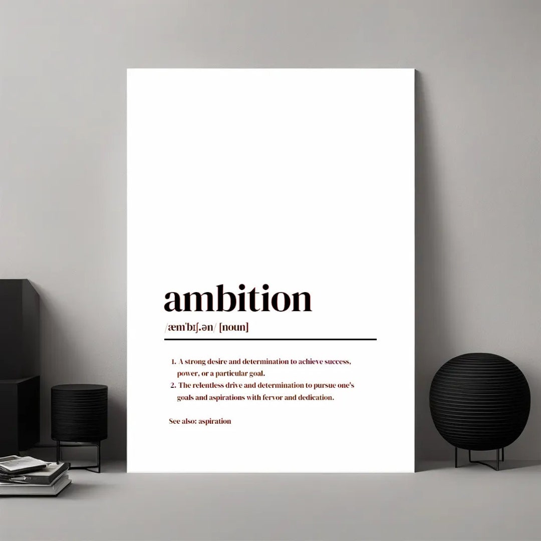 Ambition Poster - Etsy