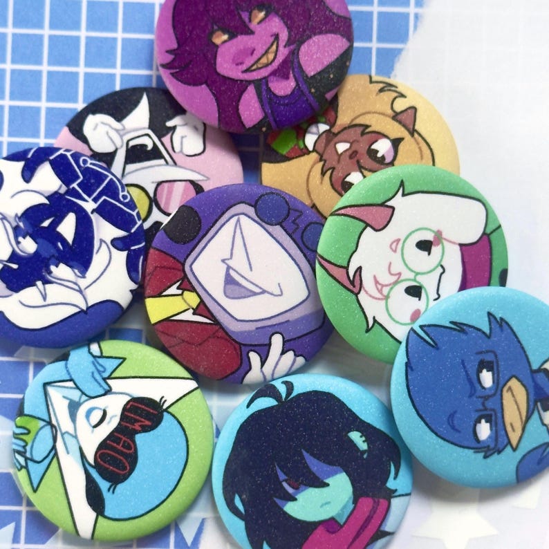 DELTARUNE | Character Button Badges - Etsy