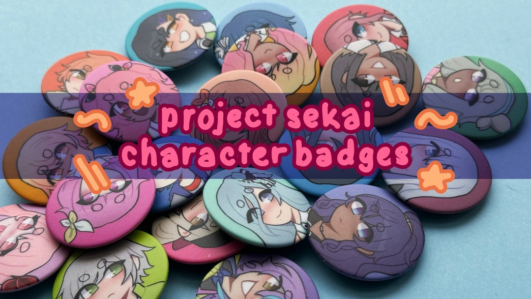 PJSEKAI | Character Button Badges - Etsy