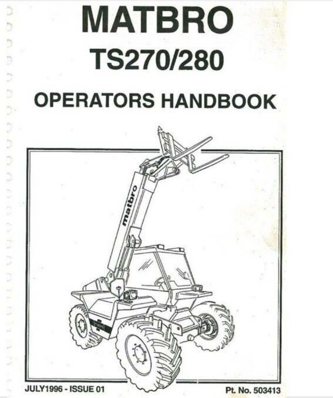 Matbro TS270 280 Operators and Workshop Manual - Etsy Ireland