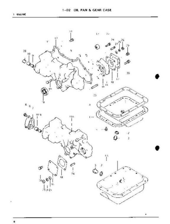 Mitsubishi K3B K3D K3E Engine Parts Manual - Etsy