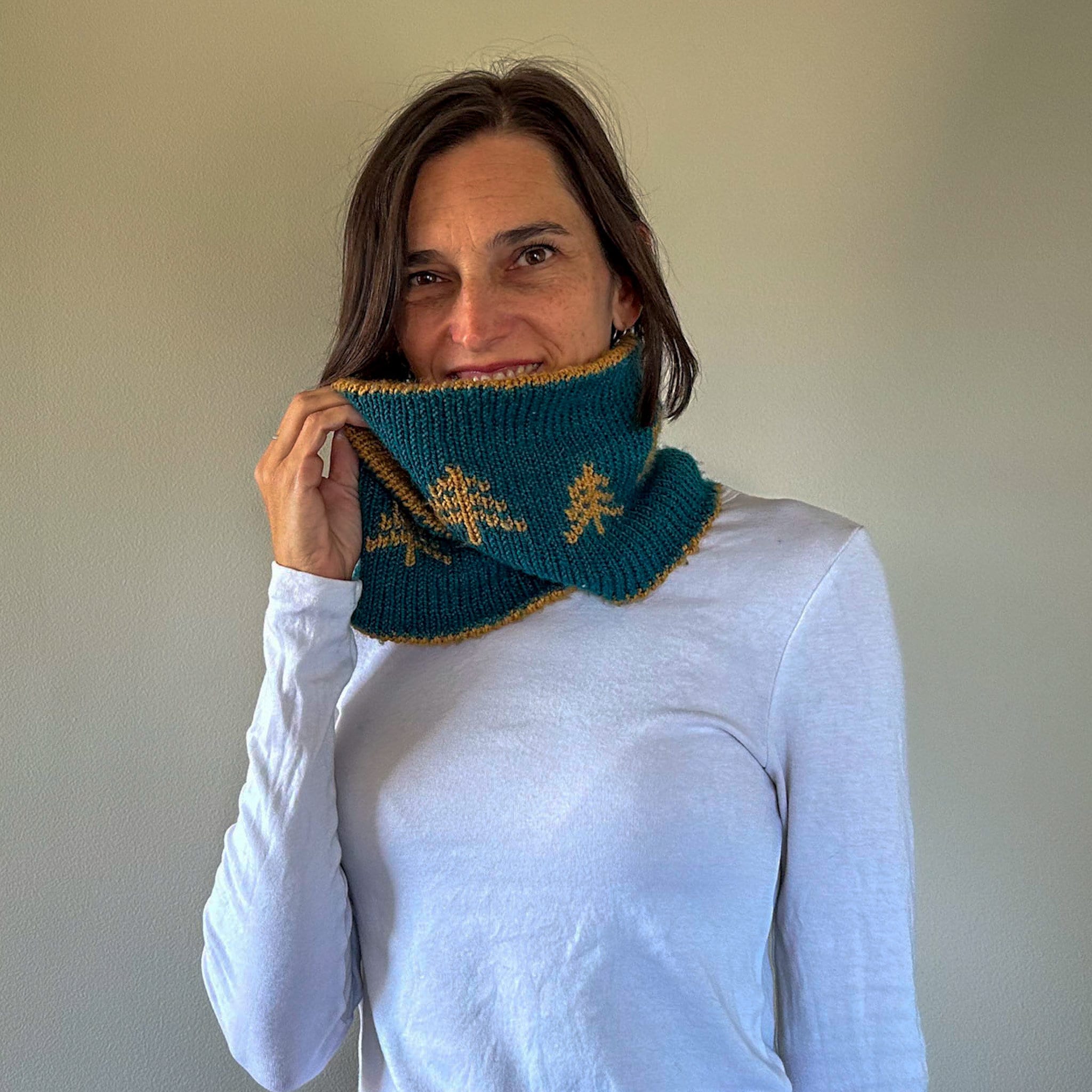 Knitting Pattern: Easy Double Knit Infinity Scarf, Reversible Scarf ...