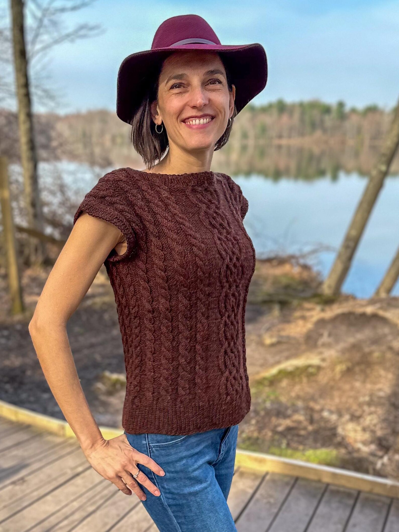 Cable Knit Vest Knitting Pattern - Etsy