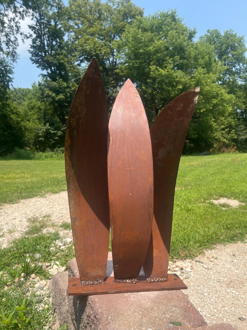 Organic Form Rustic Abstract Metal Art Sculpture - Etsy