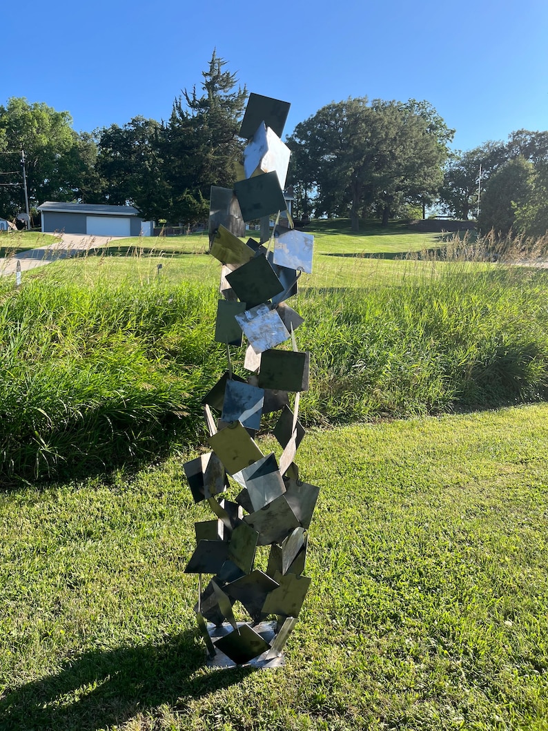 Elevation Abstract Geometric Steel Outdoor Sculpture Custom Colors - Etsy