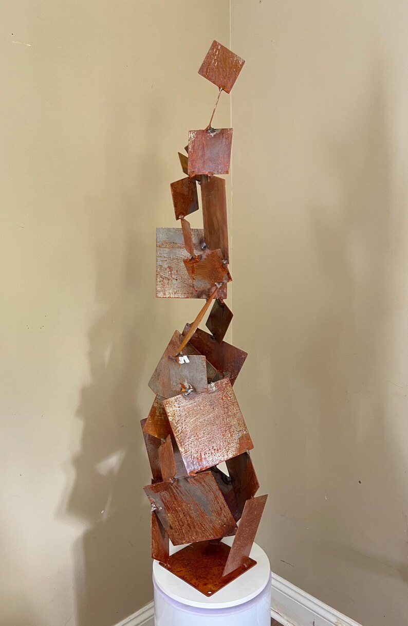 Large Outdoor Sculpture Geometric Design Abstract Metal Art - Etsy