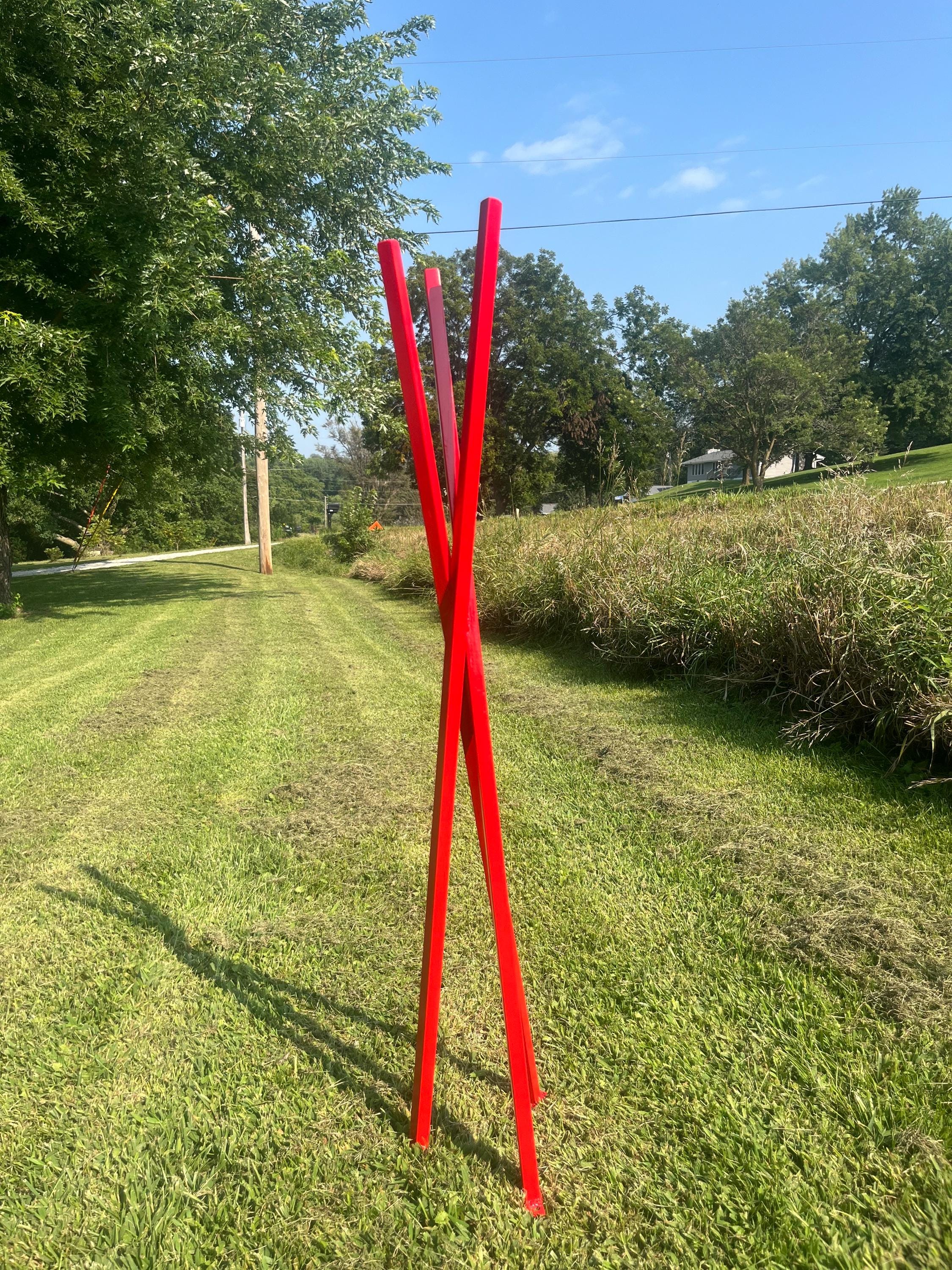 Abstract Large Outdoor Sculpture Sleek Minimalist Garden Statue - Etsy