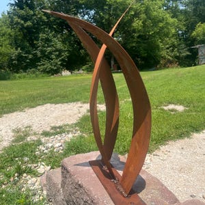 Organic Form Rustic Abstract Metal Art Sculpture - Etsy