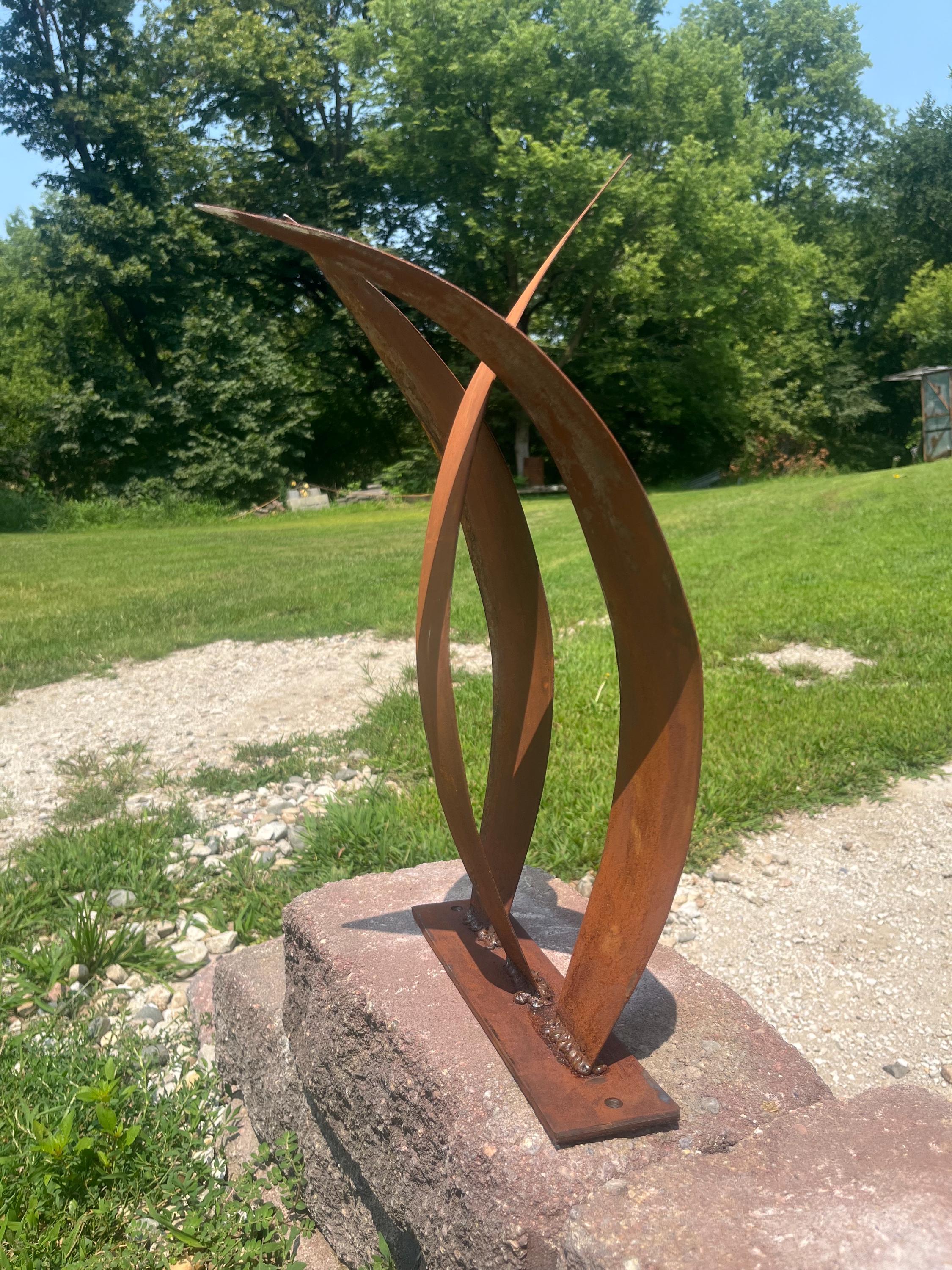 Organic Form Rustic Abstract Metal Art Sculpture - Etsy
