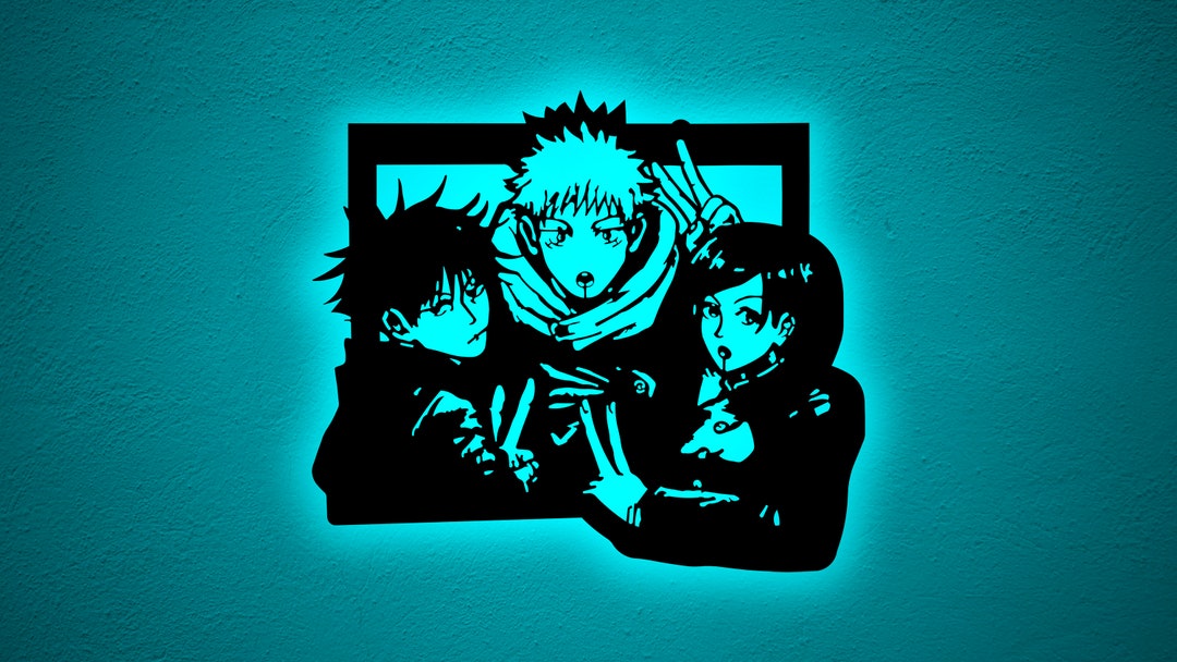 Jujutsu Kaisen Wall LED Sign JJK Wall Light Decor Anime - Etsy