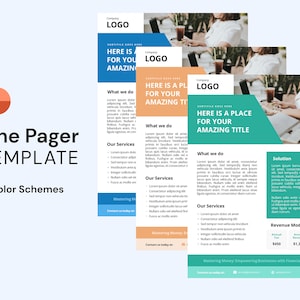 Clean and Professional Business One-pager Template - Etsy