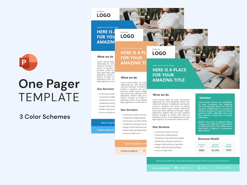 Clean and Professional Business One-pager Template - Etsy