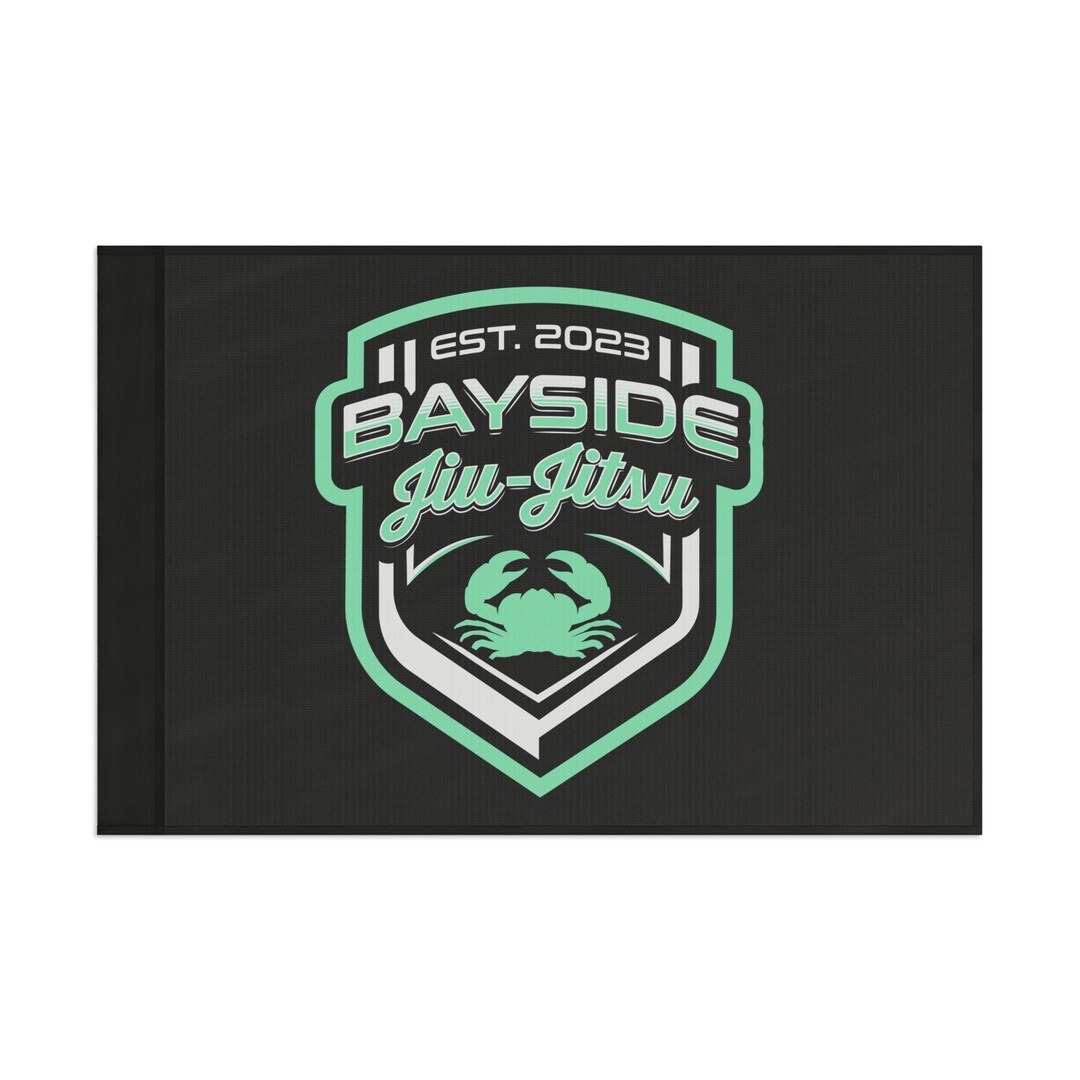 Flag Wall Art, Jiu Jitsu Banner, Martial Arts Home Decor, Bayside Dojo ...