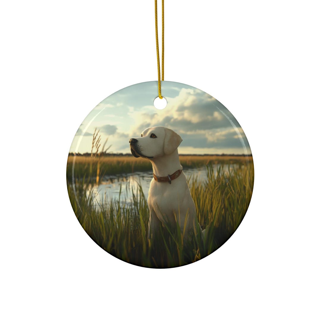 Yellow Lab Christmas Ornament. Labrodor Retriever Ornament. Ornaments ...