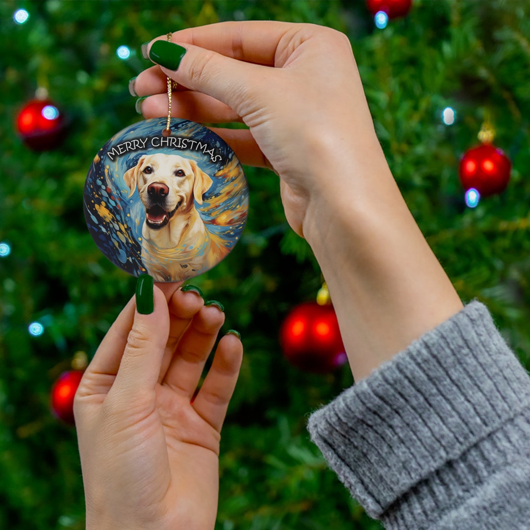 Yellow Lab Christmas Ornament. Ornament Holiday Ornament. Christmas ...