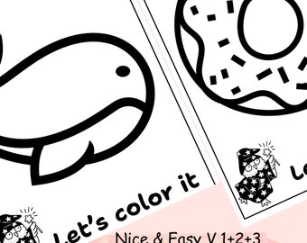 40 Simple Words Coloring Pages for Kids, Printable Bold and Easy ...
