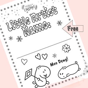 Moo Deng Hippo Coloring Pages for Kids and Preschoolers, Bold and Easy ...