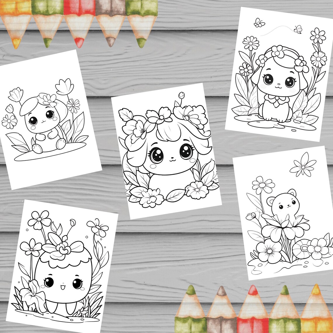 Kawaii Coloring Pages, Games for Kids, Printable Coloring Pages ...
