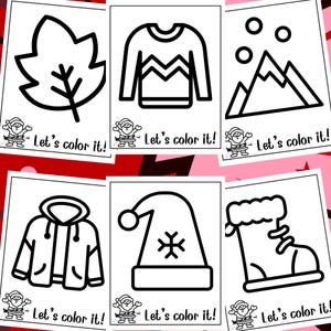 Bold and Easy Coloring Pages for Toddlers, Preschoolers, Christmas ...