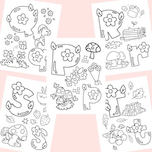 ABC Coloring Pages, Kawaii Coloring Pages, Alphabet Coloring Pages for ...