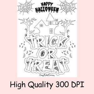 Spooky Halloween Coloring Book for Kids, Witch Coloring Pages Printable ...