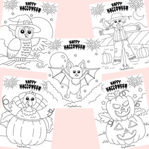 Spooky Halloween Coloring Book for Kids, Witch Coloring Pages Printable ...