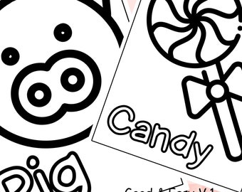 45 Super Easy Coloring Pages for Kids, Printable Bold and Easy Designs ...