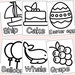 40 Simple Words Coloring Pages for Kids, Printable Bold and Easy ...