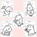 Moo Deng Hippo Coloring Pages for Kids and Preschoolers, Bold and Easy ...