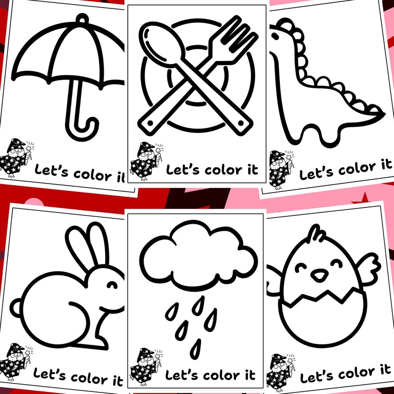 135 Super Bold and Easy Coloring Pages for Toddlers, Preschoolers, Easy ...