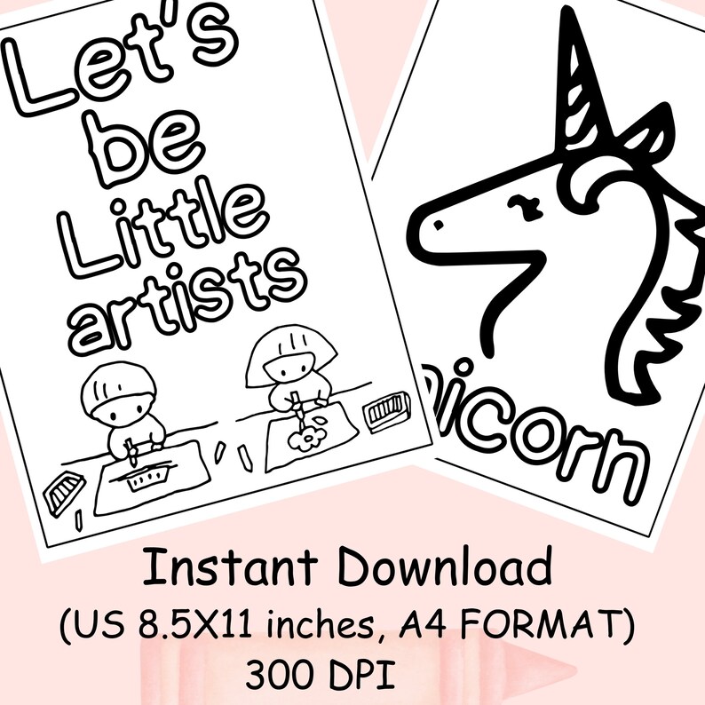 40 Simple Words Coloring Pages for Kids, Printable Bold and Easy ...