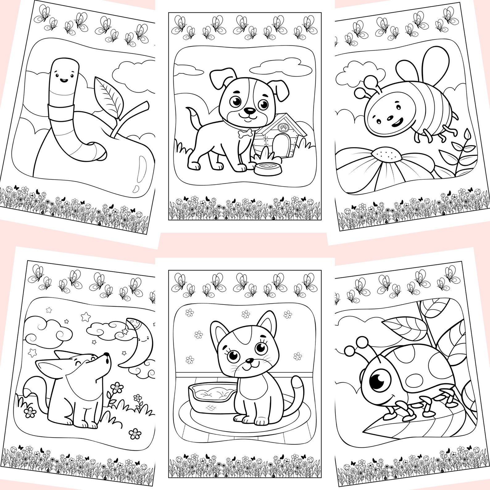 Animals Coloring Pages for Kids ,kawaii Animals Coloring Pages ...