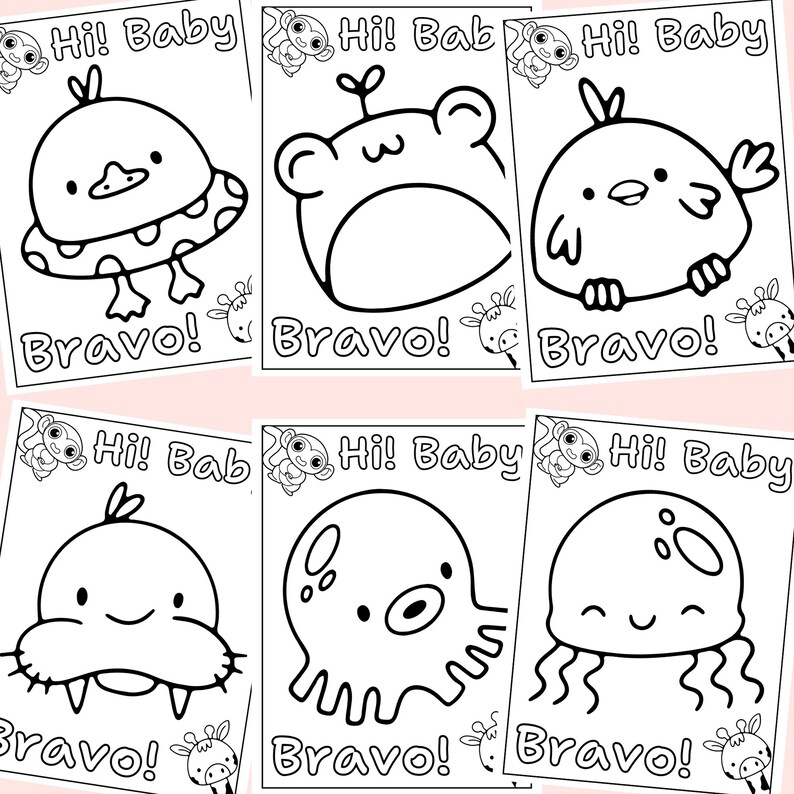 40 Baby Animals Coloring Pages, Printable Bold and Easy Designs ...