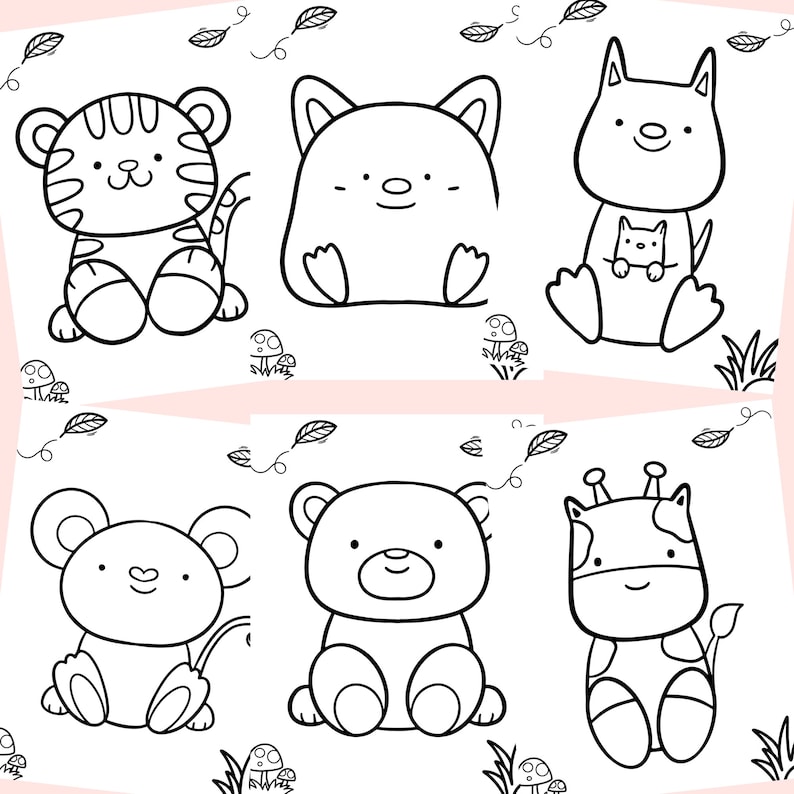Coloring Pages for Kindergarten, Printable Bold and Easy Designs ...