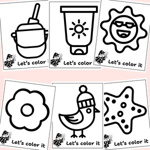 135 Super Easy Coloring Pages for Kids, Printable Bold and Easy Designs ...