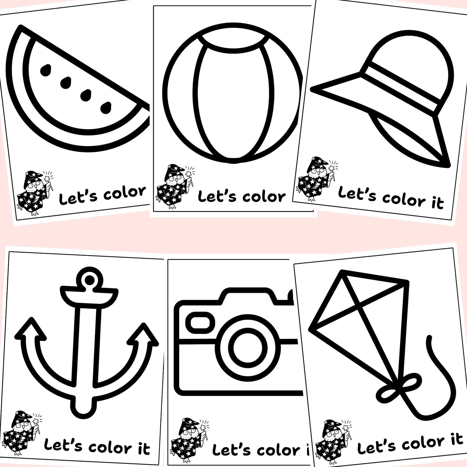 45 Super Easy Coloring Pages for Kids, Printable Bold and Easy Designs ...