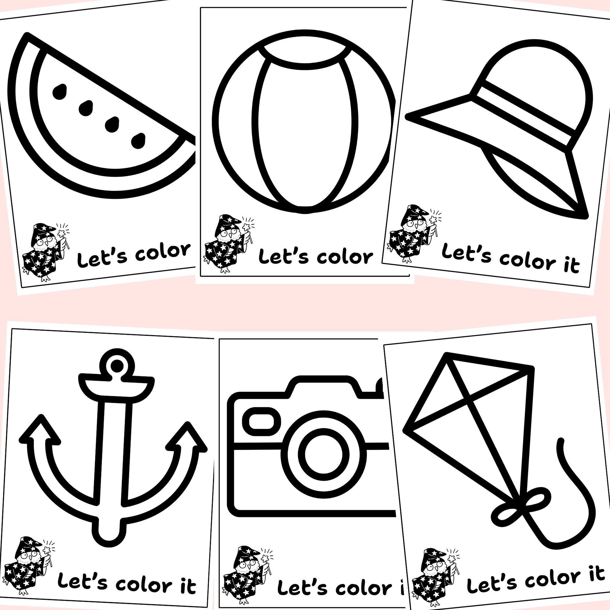 45 Super Easy Coloring Pages for Kids, Printable Bold and Easy Designs ...